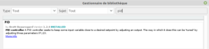 Régulation de chauffage par PID avec un Arduino