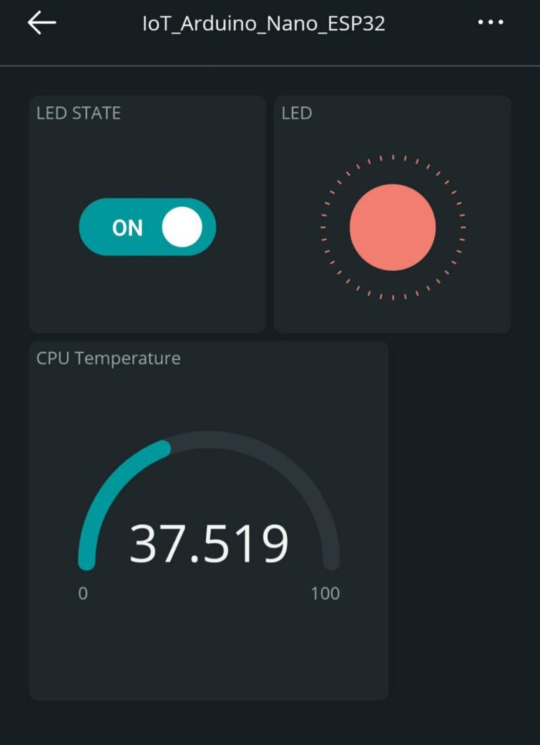 Create your first connected object (IoT) with Arduino Cloud