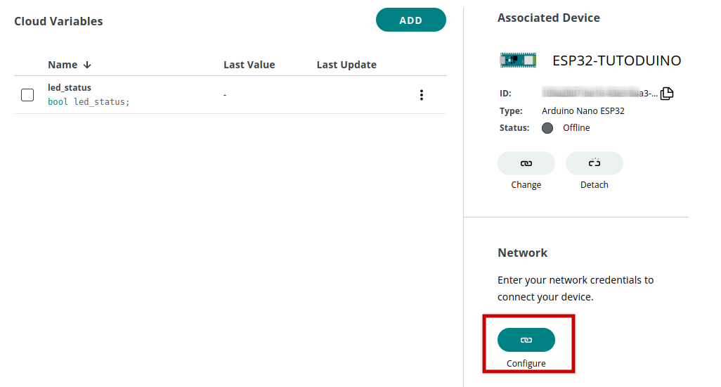 Créez votre premier objet connecté (IoT) avec Arduino Cloud