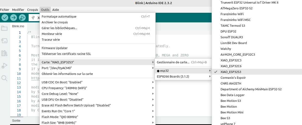 Time-lapse avec un module XIAO ESP32S3 Sense