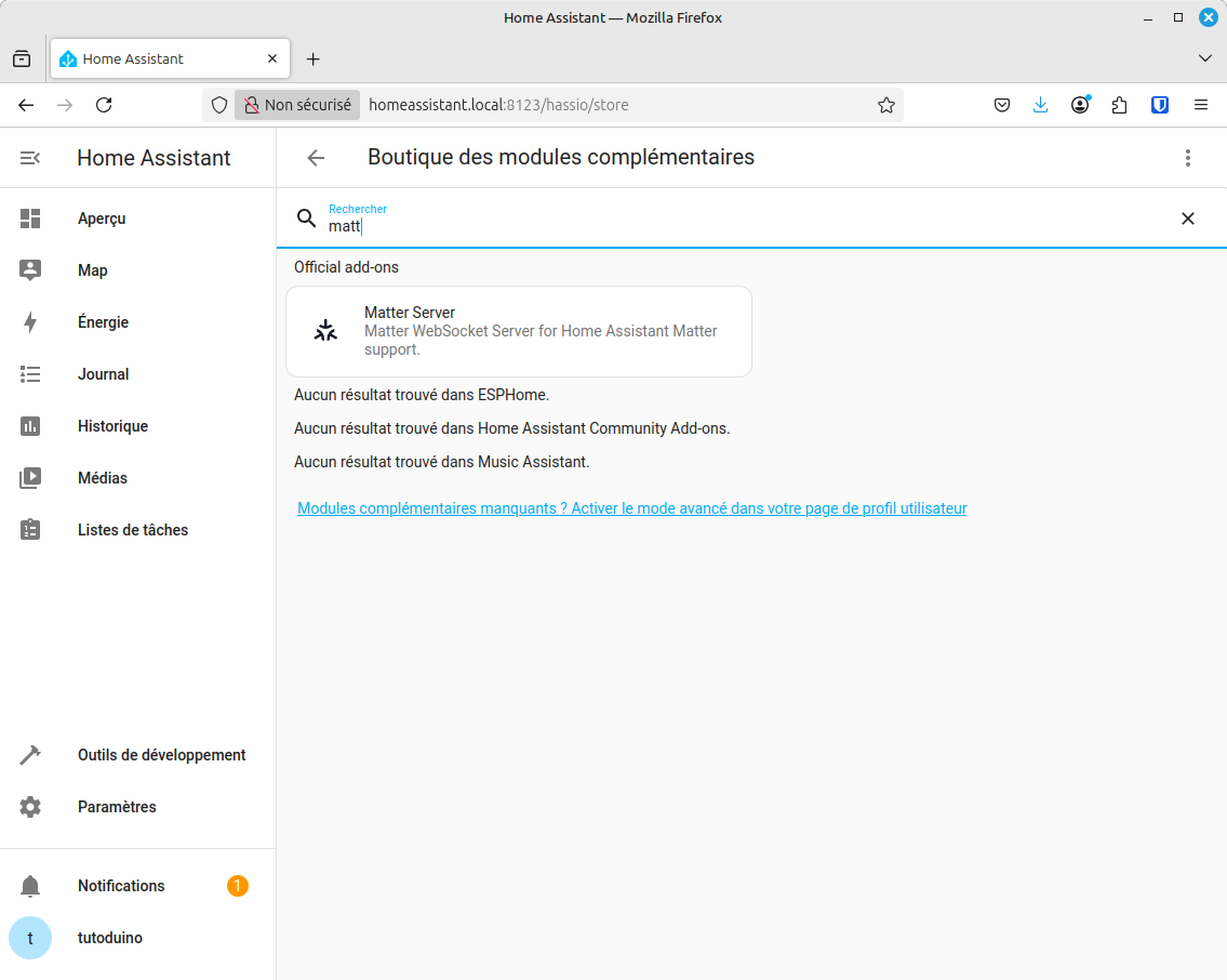 Integrate a Matter sensor based on XIAO MG24 in Home Assistant