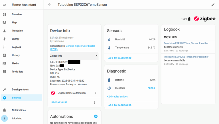 Create A Battery Powered Zigbee Sensor With An Esp32c6