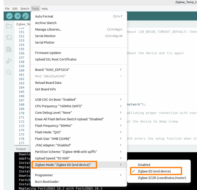 Create a battery-powered Zigbee sensor with an ESP32C6