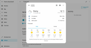 Home Assistant weather forecast on reTerminal E1001