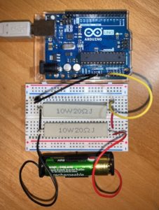 Mesurer la capacité d'une pile Ni-MH avec un Arduino