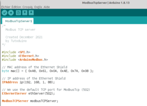Arduino Modbus TCP
