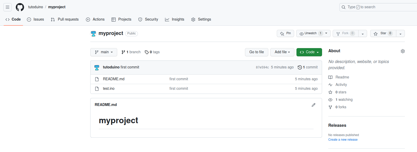Hébergez votre projet Arduino dans GitHub